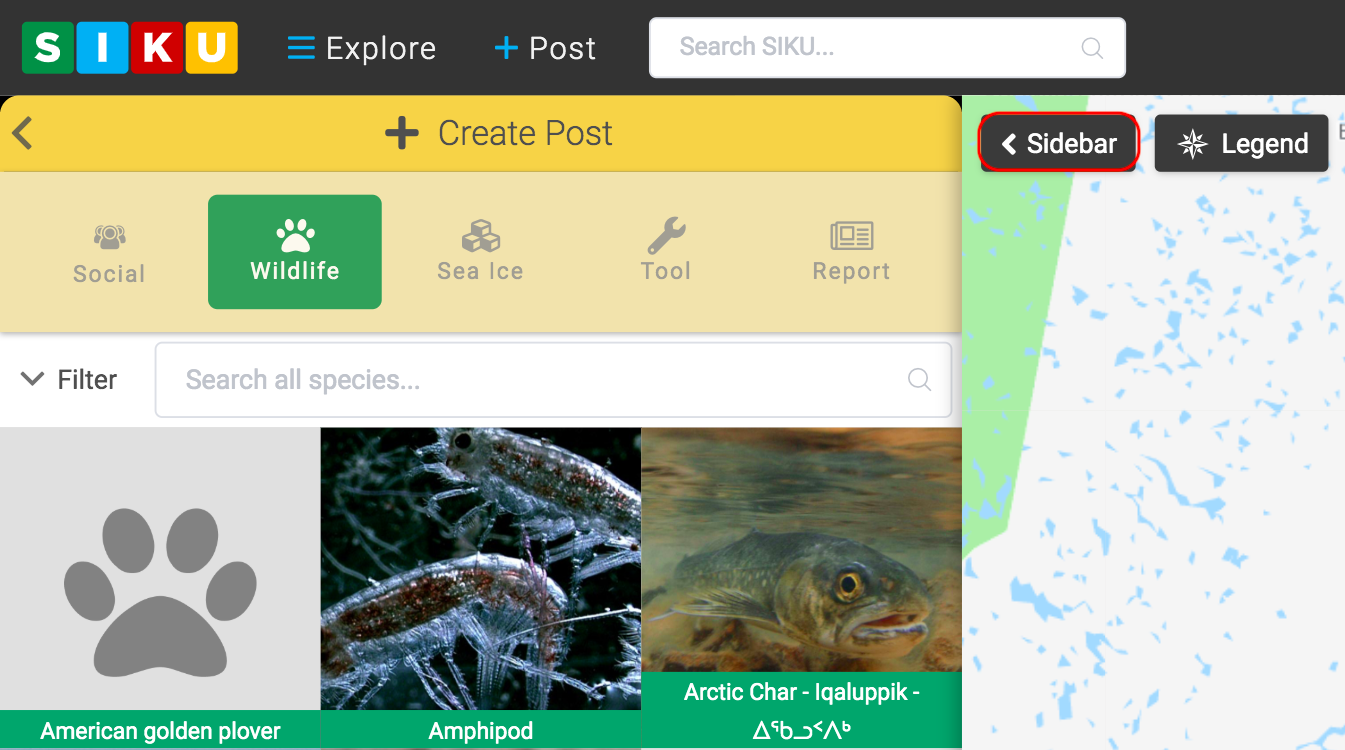 Hide the Left Sidebar – SIKU Support Site
