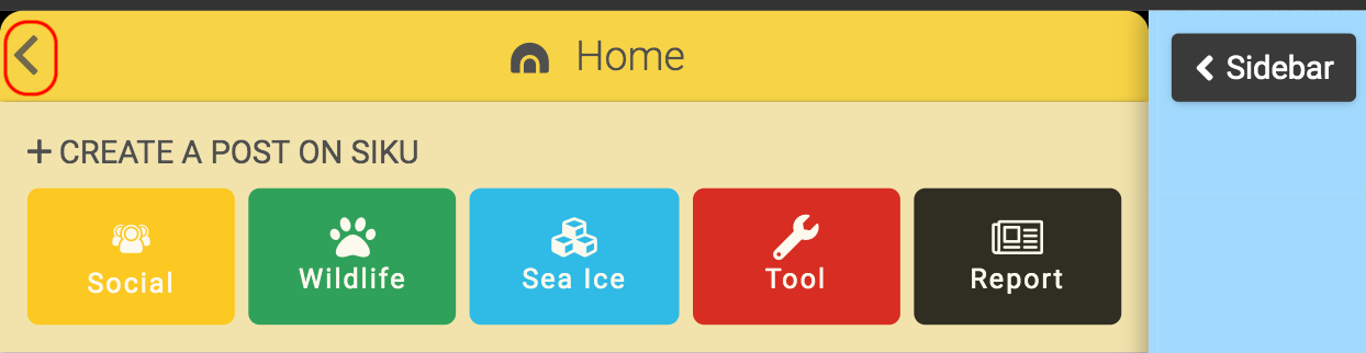 Sidebar Back Button – SIKU Support Site